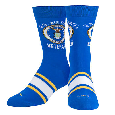 Cool Socks, US Air Force Veteran, Mens Womens Crew, Funny Graphic Print ...