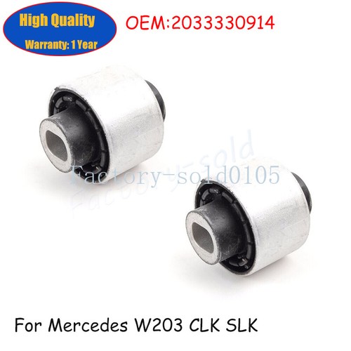 Set of 2 Front Control Arm Bushings (Lower Inner) For Mercedes W203 CLK ...