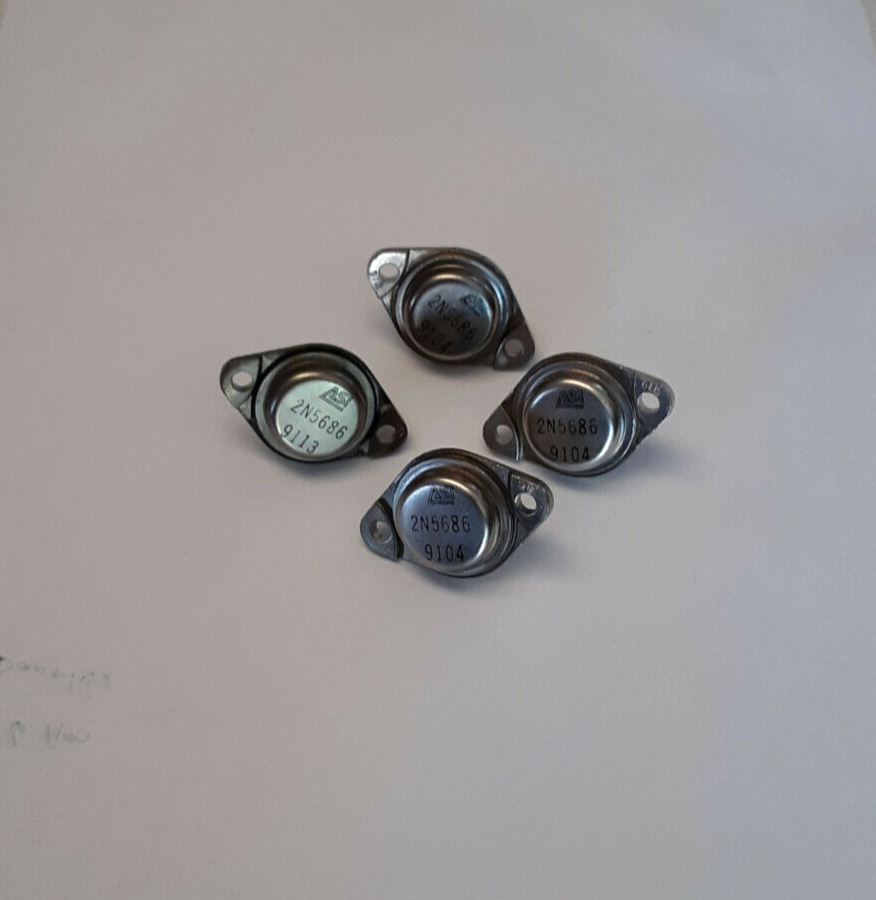 2N5686 Transistor GP BJT NPN 80V 50A 2-Pin TO-3 NOS | eBay