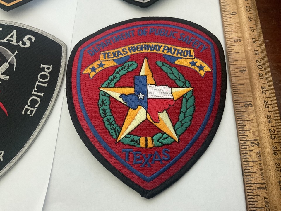 Texas State Police Department Of P.S. Collectable Units 6 Patches New ...