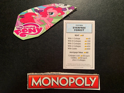 Monopoly My Little Pony EVERFREE FOREST Title Deed Card 2013 | eBay