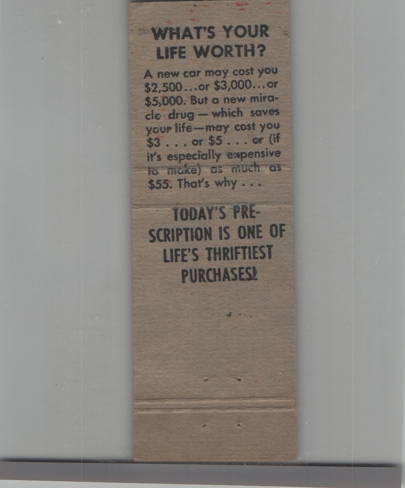 Matchbook Cover Drug Store Liggett Drug Stores | eBay