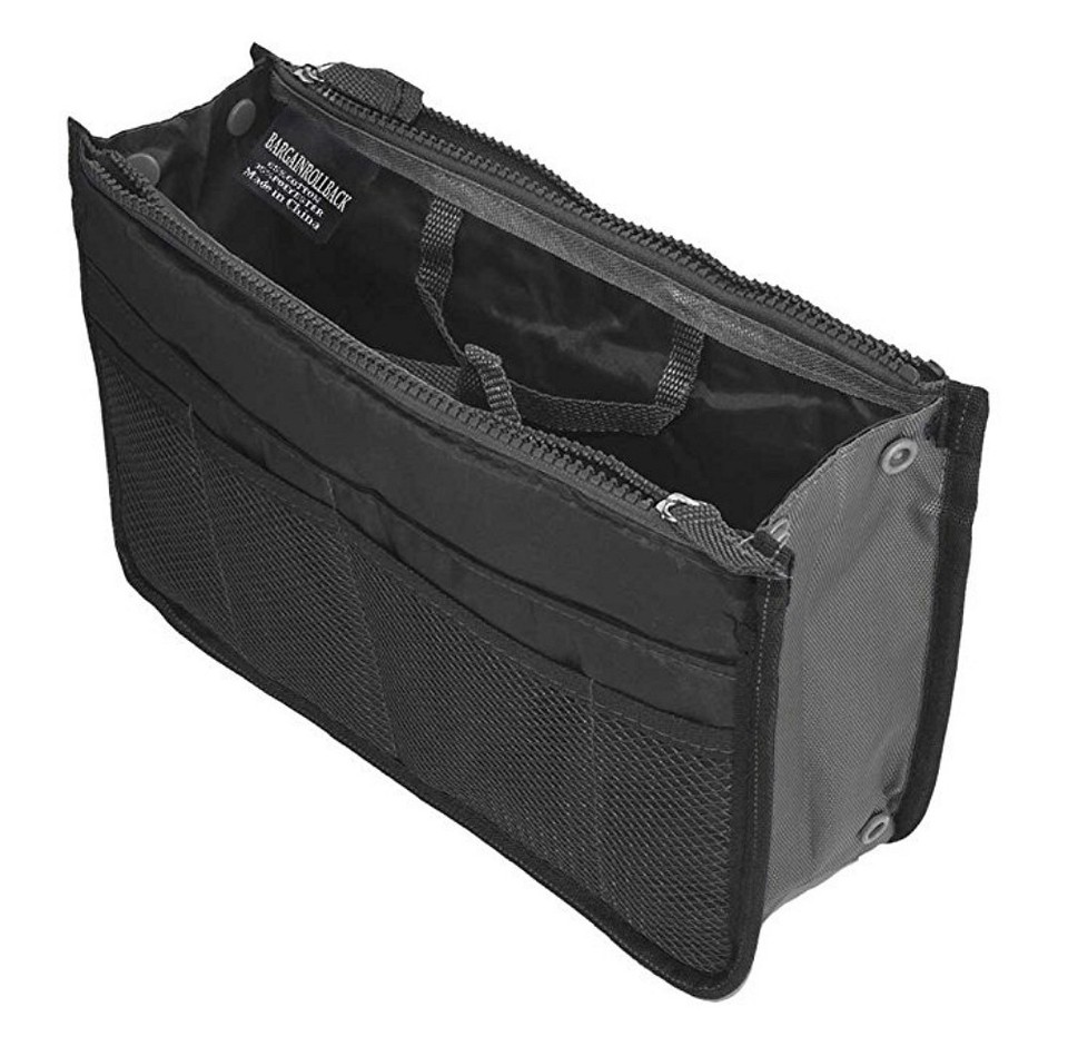 Women’s Travel Handbag Organizer Insert – Multi-Pocket Tote Purse Liner ...