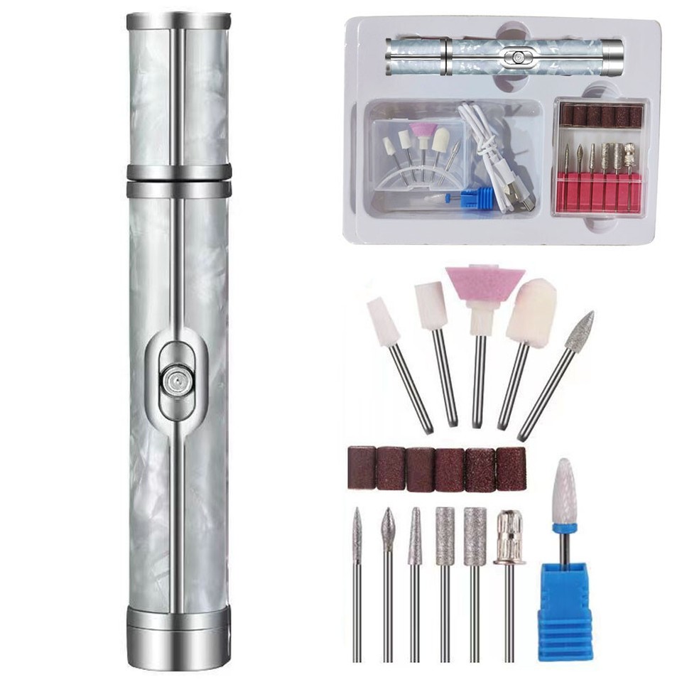 Nail Grinder for Human Toenail Sander for Thick Nails Cordless 4 Speeds ...