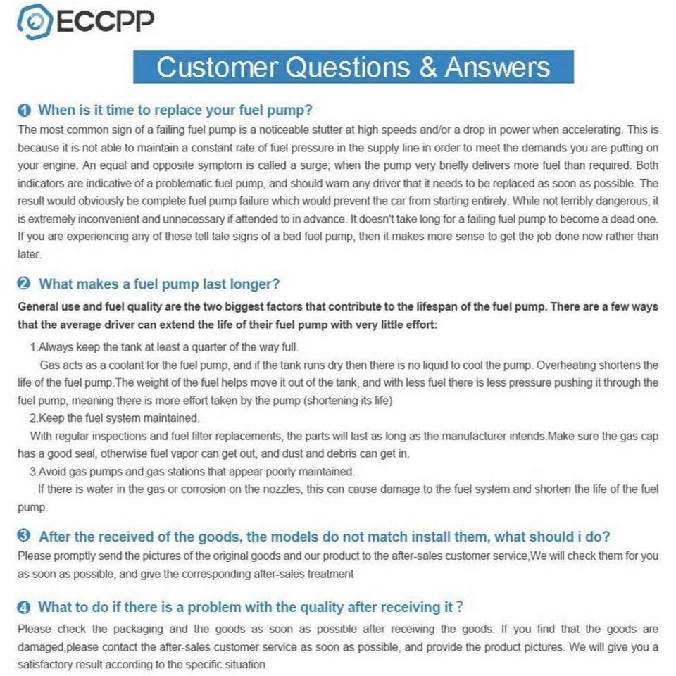 Electric Fuel Pump Module Assembly replaces OEM E3707M (see description ...