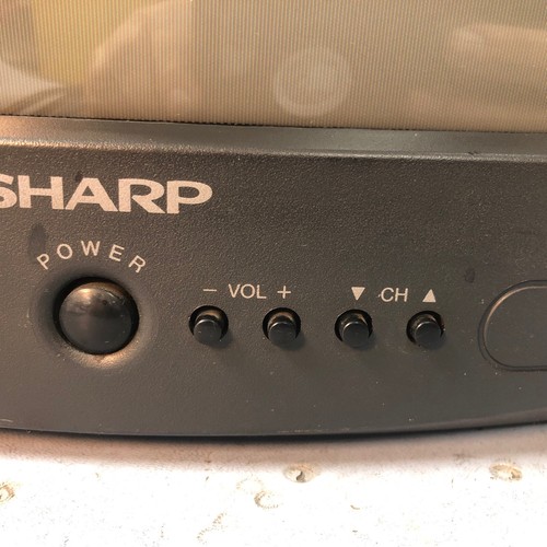 Sharp 13" 13G-M60 CRT TV Retro Gaming Coaxial Input, Tested, Degaussed ...