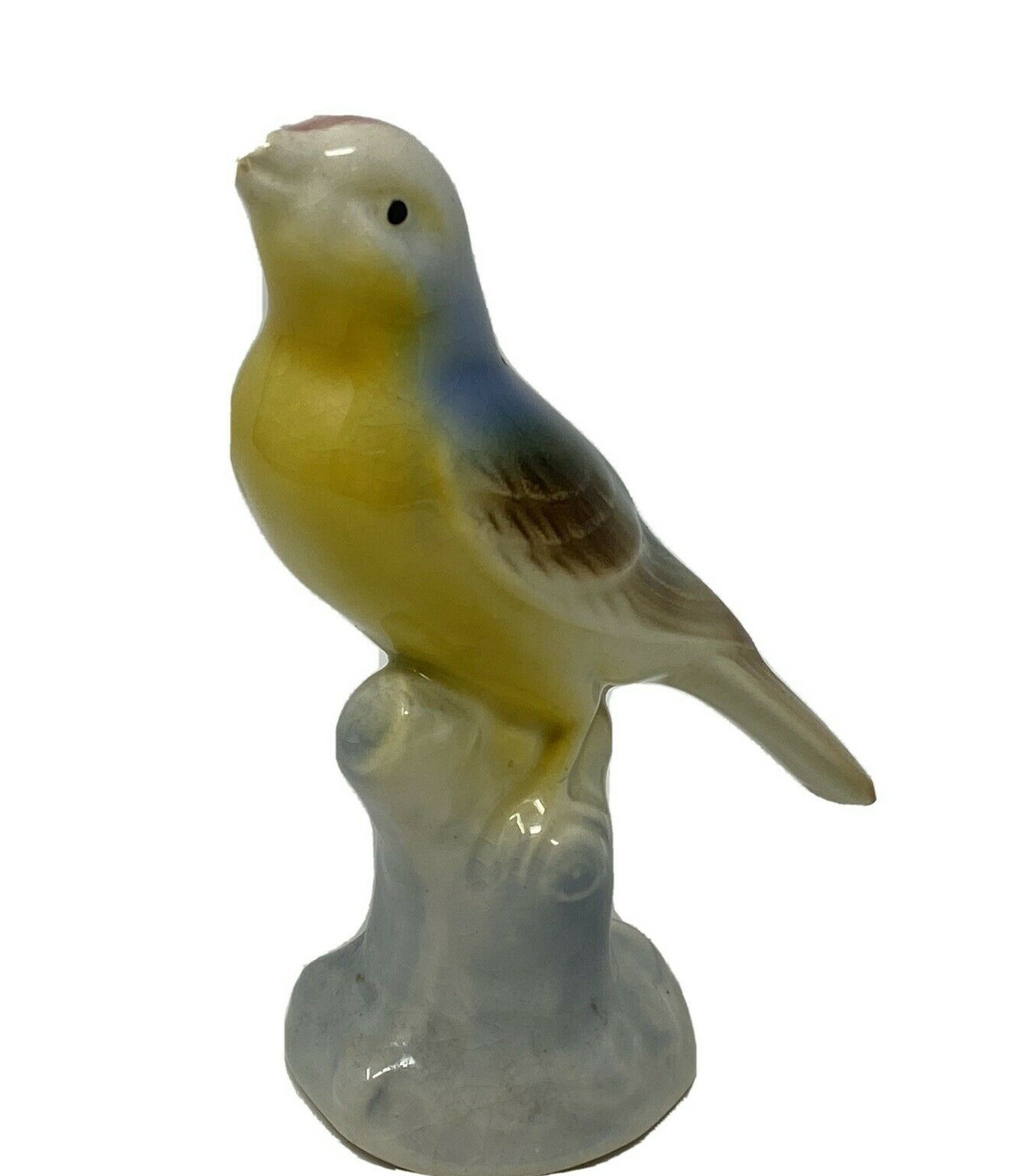 Vintage Ceramic Blue Bird Handpainted Figurine Porcelain Bluebird ...