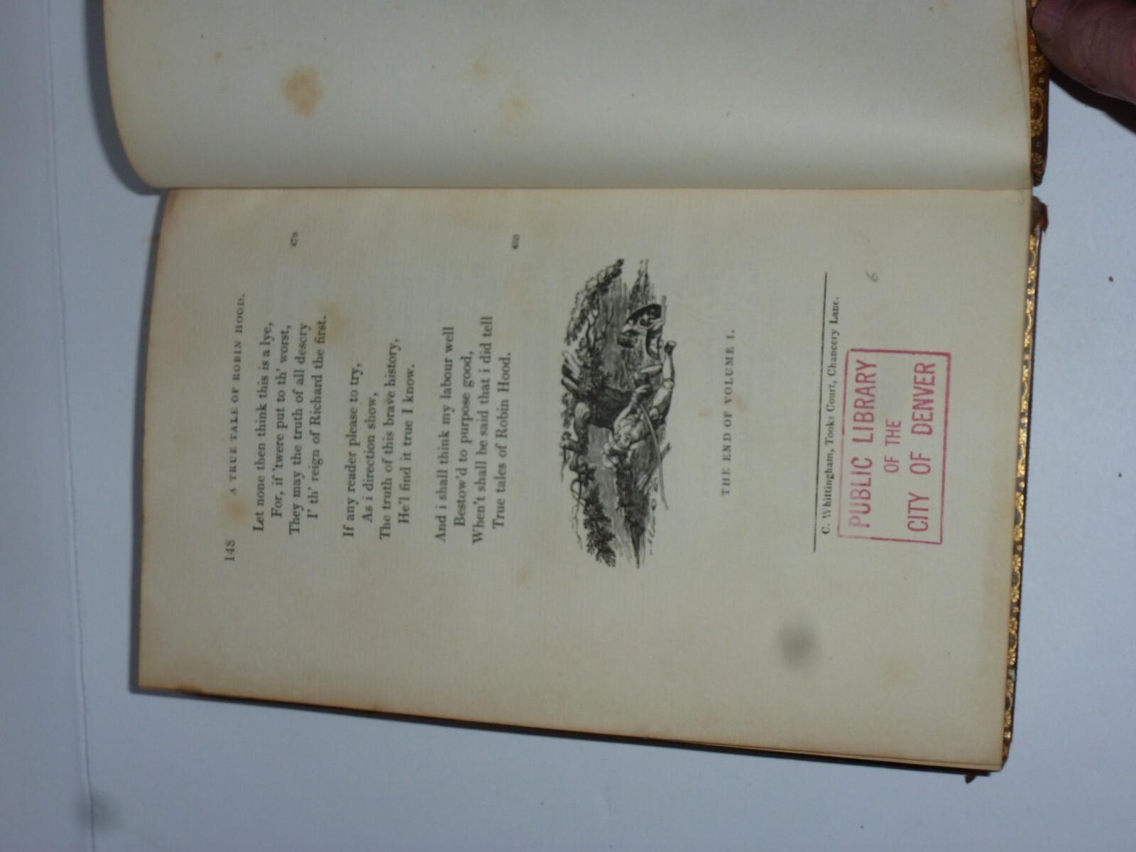 Joseph Ritson Robin Hood Collection of All the Ancient Poems Songs 1832 ...