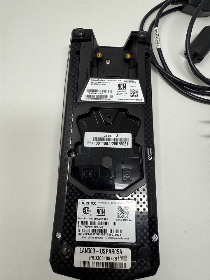 Ingenico Lane 3000 Datacap DC TSYS 7.80.01 USB-CDC EMV_LANE3000_TSYS_VOLT | eBay