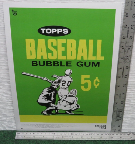 2018 Topps 80th Anniversary Poster - 10 x 14 -#21 1964 Baseball Wrapper ...