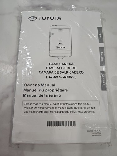 LEXUS/TOYOTA OEM DASHCAM OWNER"S MANUAL USER WITH MICRO SD ADAPTER | eBay