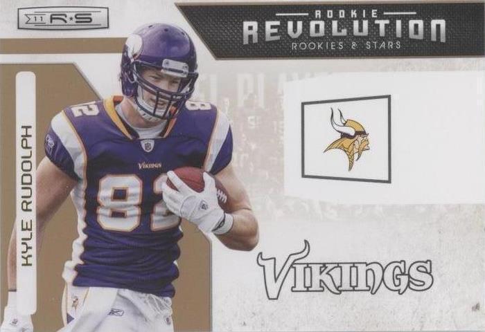 2011 Panini Rookies & Stars - Rookie Revolution Kyle Rudolph #34 Gold ...