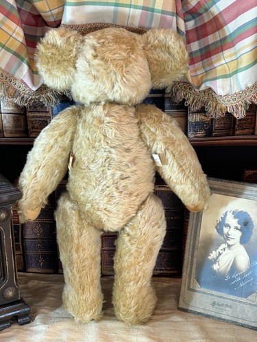17” VINTAGE SIGNED MERRYTHOUGHT MOHAIR TEDDY BEAR WITH FOOT LABEL, #169 ...