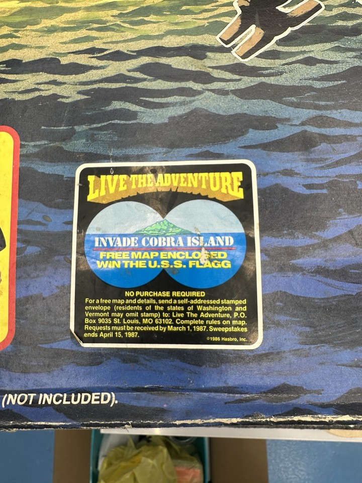 GI Joe Flagg 1985 Carrier Sealed Contents In Open Box With Mailaway ...