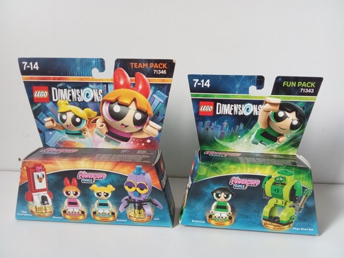 LEGO Dimensions Fun Pack 71343 & Team Pack 71346 The Powerpuff Girls ...