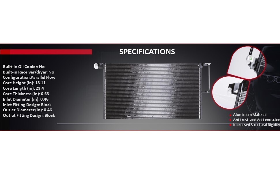 For Isuzu 2003-2008 Ascender 4.2L L6 Condenser GM3030241 | 89019255 | eBay