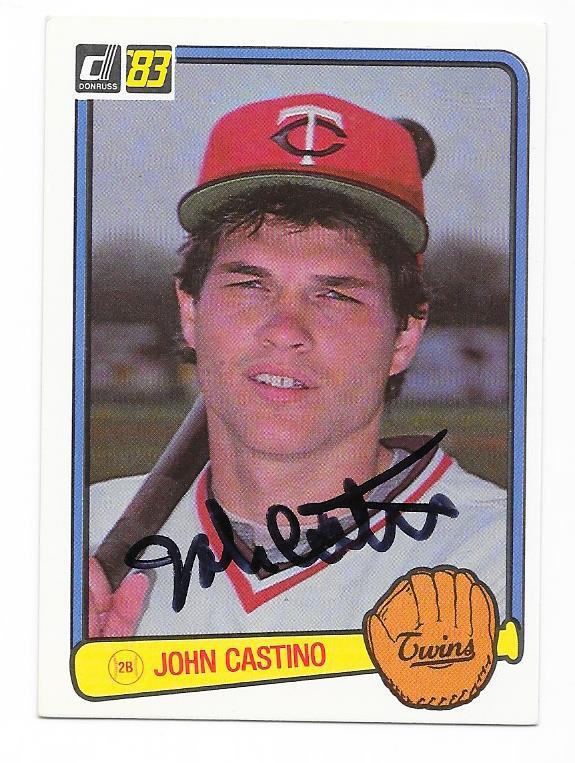 JOHN CASTINO 1983 DONRUSS AUTOGRAPHED SIGNED # 303 MINNESOTA TWINS | eBay
