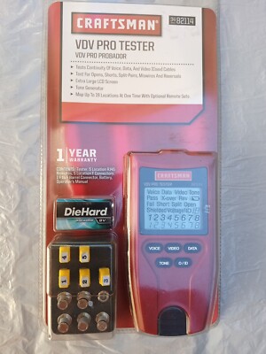 Craftsman 82114 VDV Pro Tester, New, Made In USA | eBay
