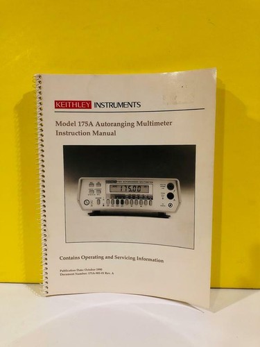 Keithley 175A-901-01 Model 175A Autoranging Multimeter Instruction ...