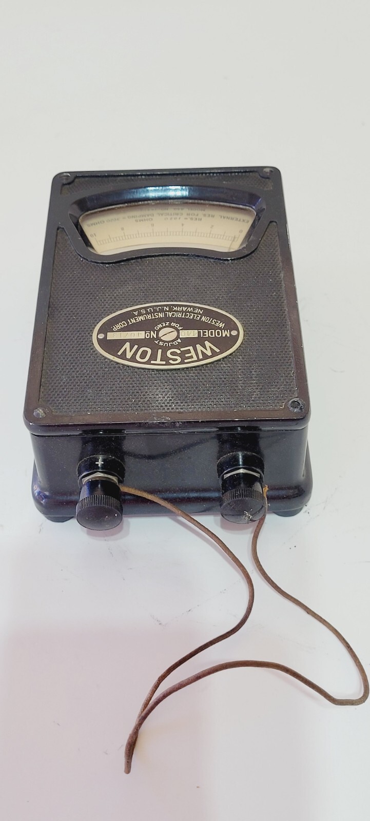 Vintage Antique Weston Co. Galvanometer Test Meter Model 440 No:10713 ...
