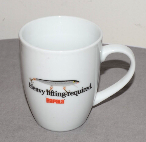 Rapala "Heavy Lifting Required" Coffee Mug Fishing Lure Company Novelty ...