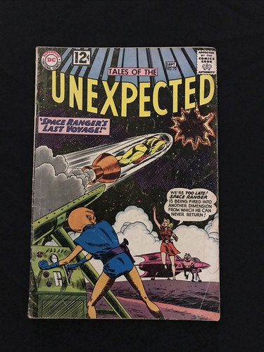 TALES OF THE UNEXPECTED (#72 Sept 1962) Space Ranger's Last Voyage DC ...