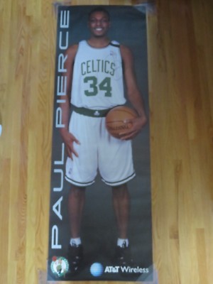 Rare 90s AT&T Wireless PAUL PIERCE No. 34 BOSTON CELTICS signed WALL ...