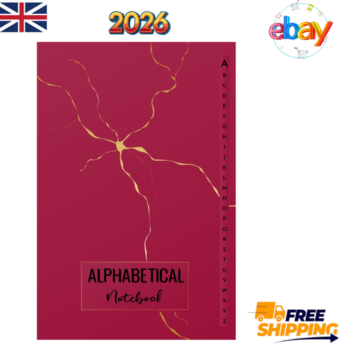 Alphabetical Notebook A5 notebook with alphabet tabs | eBay UK