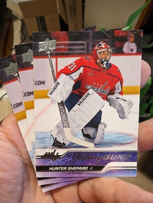 2023-24 Upper Deck Series 2 Hunter Shepard Young Guns #491 Washington ...