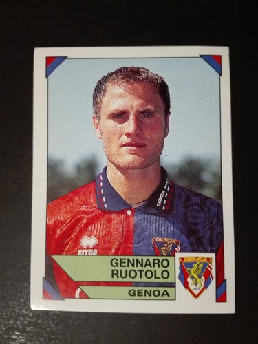 FIGURINA CALCIATORI PANINI 1993/94 GENOA RUOTOLO n. 86 NUOVA CON VELINA ...