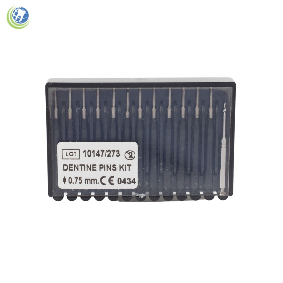 Dentinal Retention Titanium Pins 0.75mm 12 pack for Restorations and ...