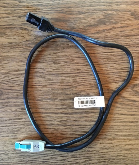 NCR Display cable 3ft long ID #: 1432-C432-0010, NCR P/N: 497-0476857 ...