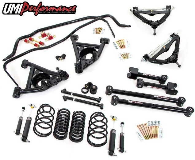 UMI GBF002B 1978-1988 GM G-Body Handling Kit Package BLACK 1" Lowering ...