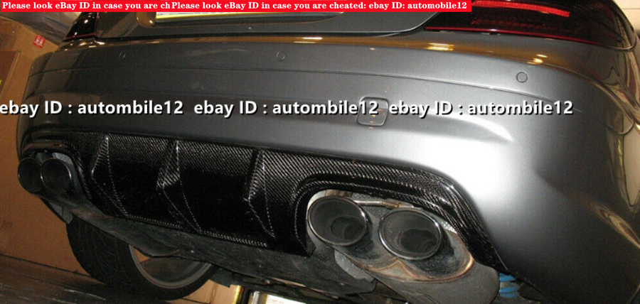 Fit Mercedes Benz R171 SLK AMG Bumper 05-08 Real Carbon Fiber Rear ...