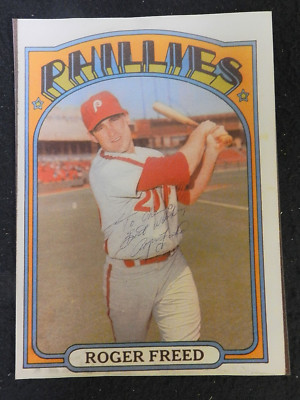 ROGER FREED MLB BASEBALL AUTOGRAPH SIGNED PHOTO | eBay