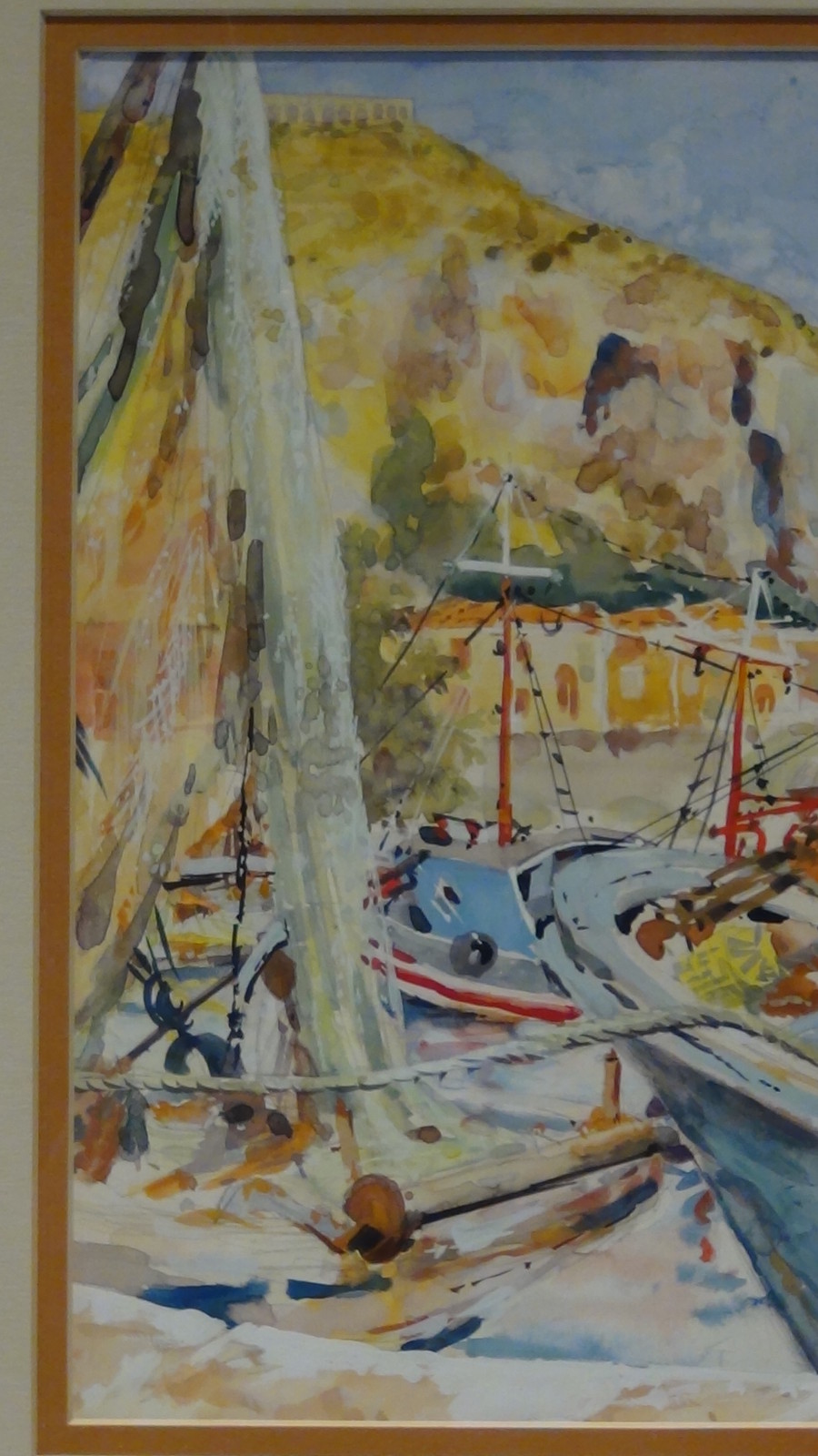 JESSICA ZEMSKY (BORN 1923,MONTANA) FRAMED ORIGINAL MIX MEDIA PAINTING ...