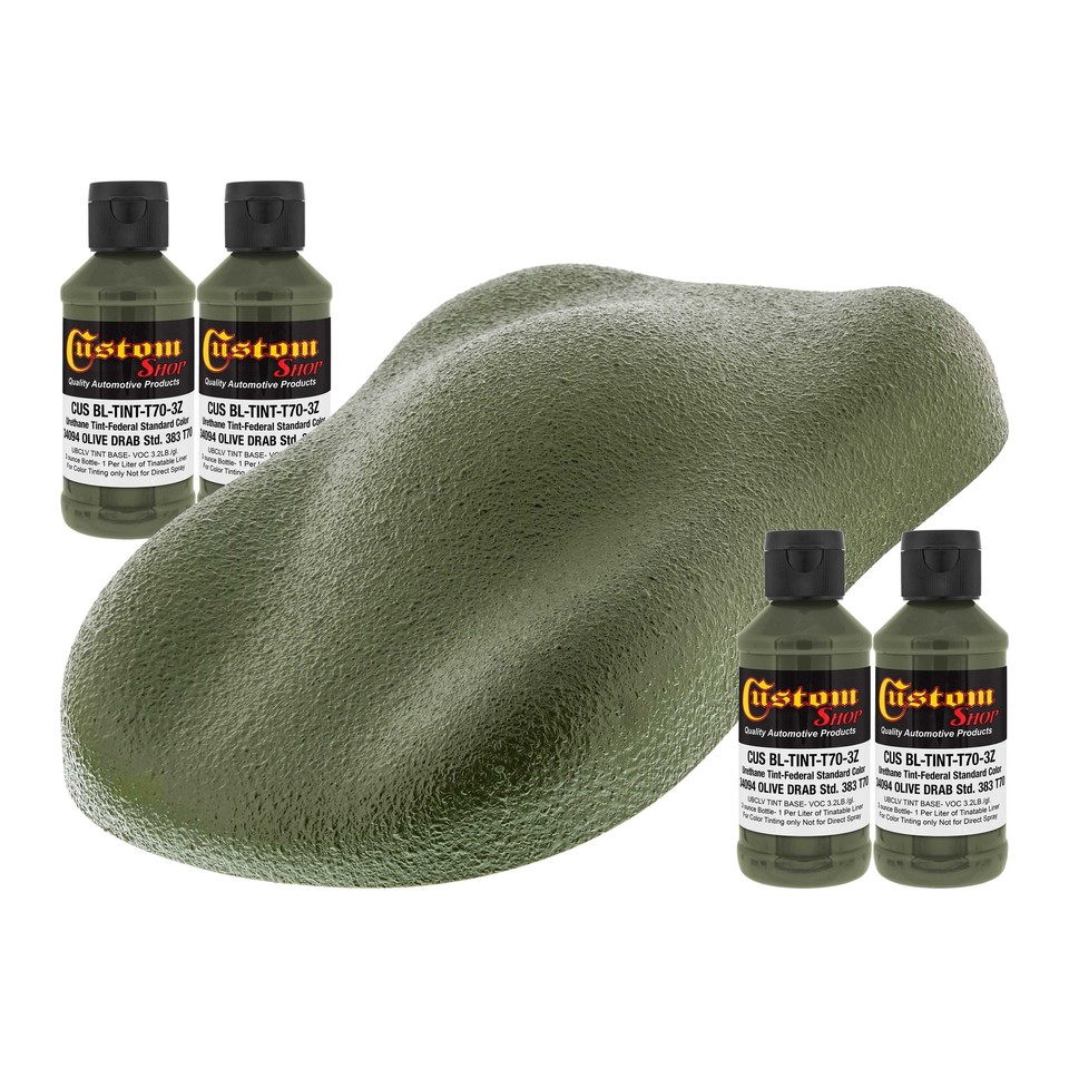 3oz Olive Drab Federal Color #34094 Urethane Tint Bed Liner Coatings ...