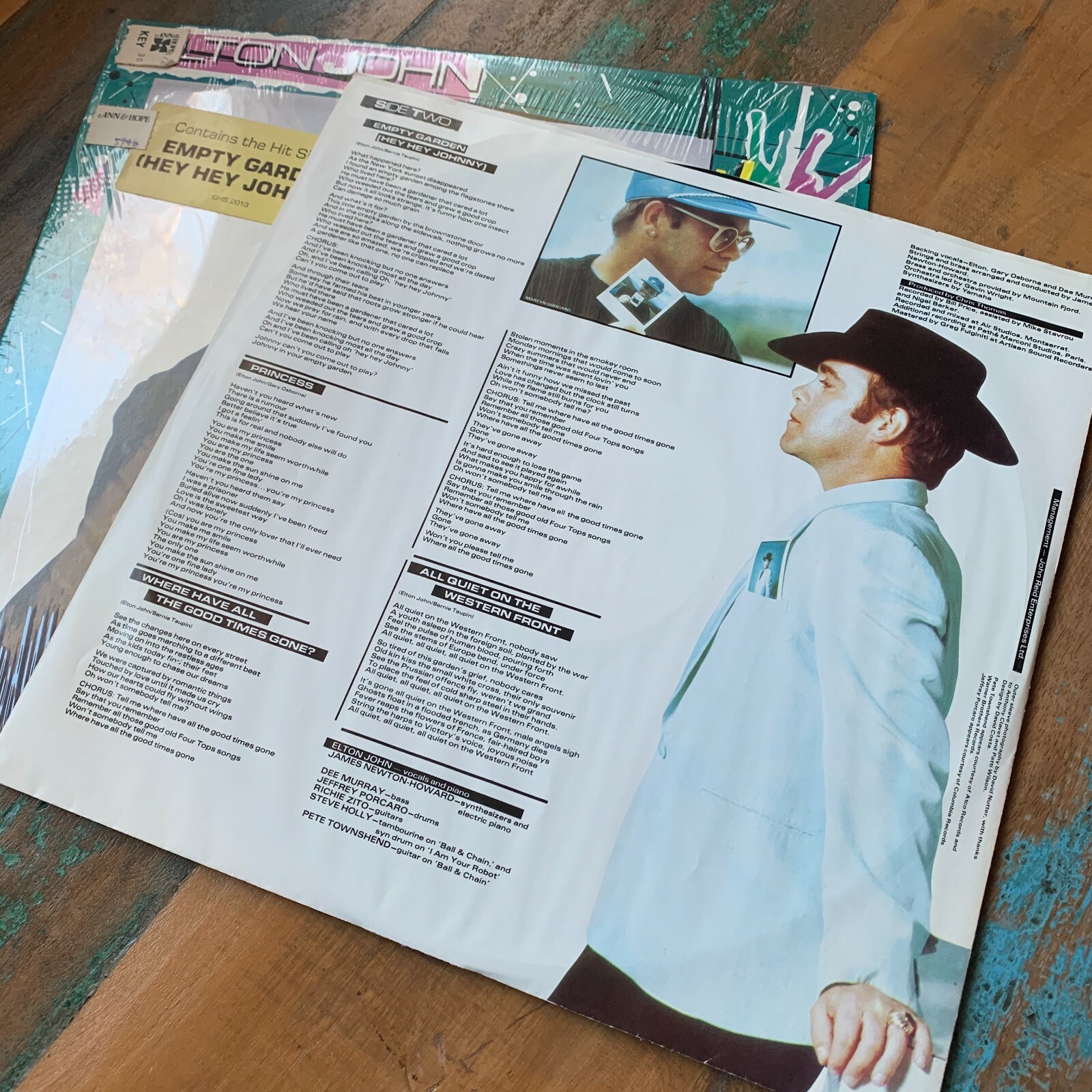 ELTON JOHN – JUMP UP! –12 INCH VINYL LONG PLAY ALBUM – GEFFEN GHS-2013 ...