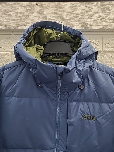 New Stio Colter Windstopper Down Jacket Size L Sturdy Blue | eBay