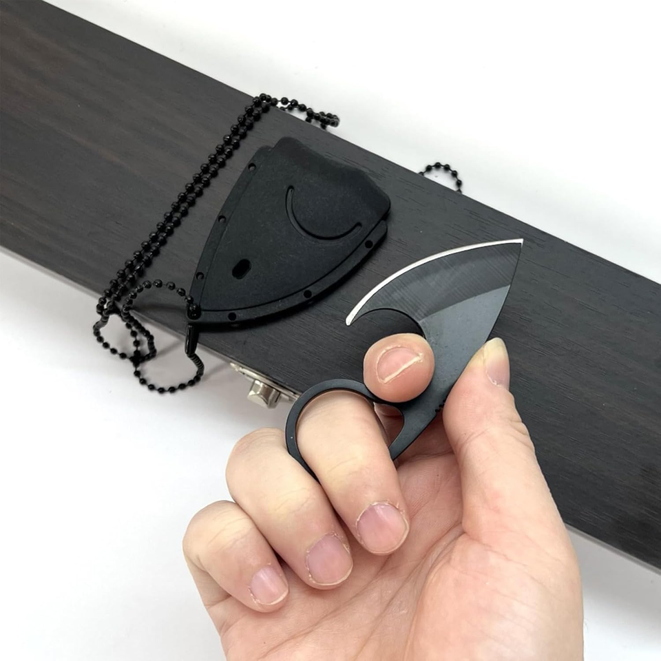 Neck Knife, Mini Full Tang Tactical Fixed Blade Knife, Small EDC Kinfe ...