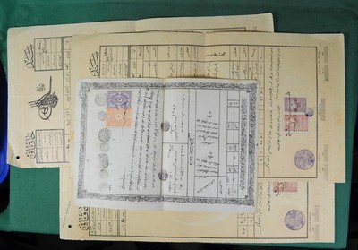 Turkey covers 4 documents receipts ect most with revenue stamps (C25 ...