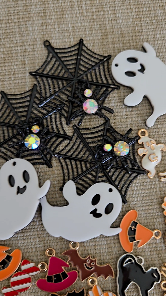 45 Pieces Halloween Charms For Jewelry Making, Crafts | eBay