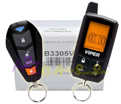 Viper Talking Car Alarm Viper 3305V Responder 2-Way Pager Car Alarm ...