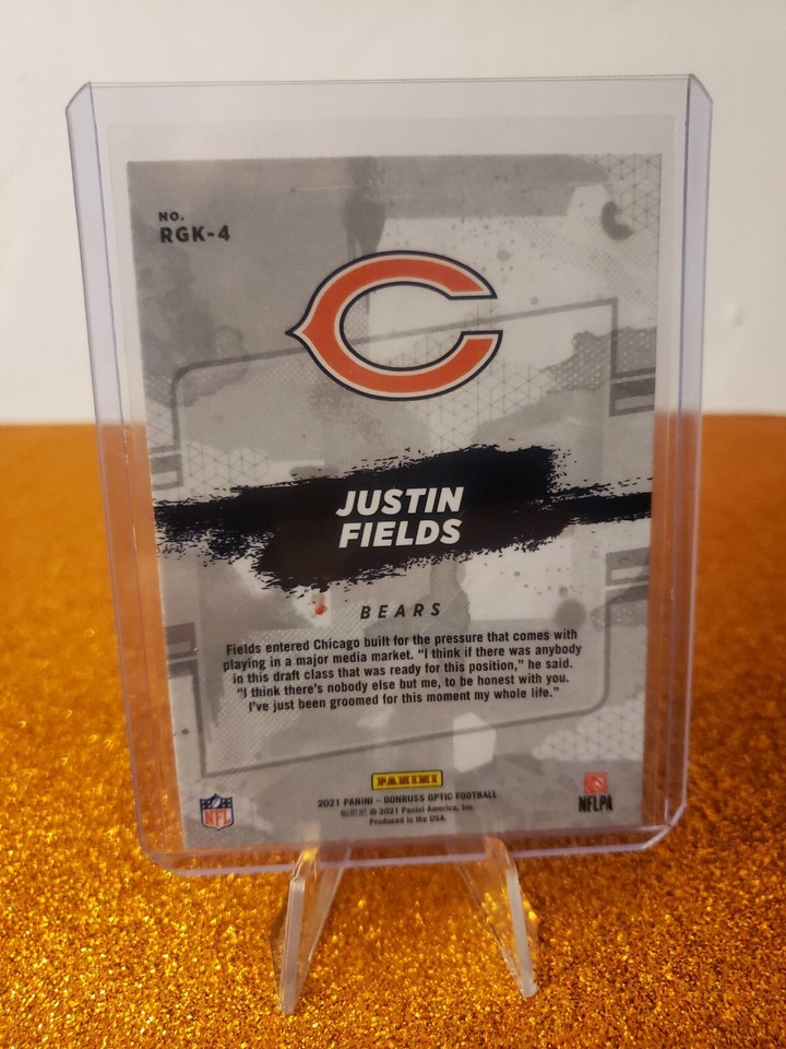 Justin Fields 2021 Donruss Optic Rookie Gridiron Kings Rookie Card #RGK ...