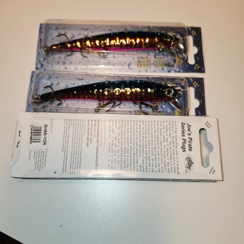 Renosky Vintage (Joe's Pirate) 5in Shallow bait - Chrome/Blue/Pink - 3 ...
