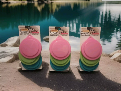 9 Pcs- Pet Food Can Cover Dishwasher Safe Cap Lids Fits Universal Dog ...