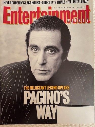 ENTERTAINMENT WEEKLY Magazine No. 196 - Nov 12, 1993 - AL PACINO | eBay