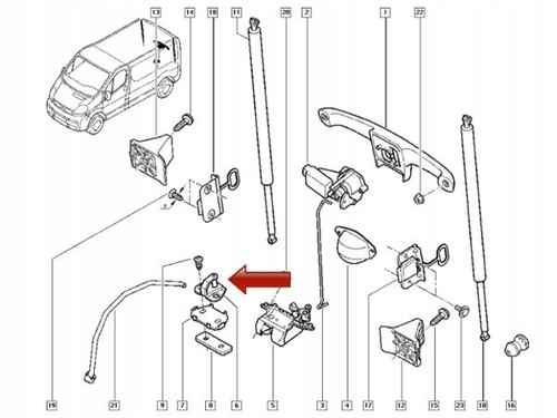 TAILGATE TRUNK BOOT REAR DOOR LOCK LATCH CATCH STRIKER FOR VAUXHALL ...