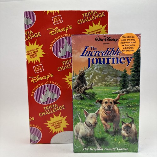 McDonald’s Disney Trivia Challenge VHS Prize The Incredible Journey ...