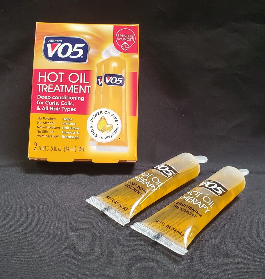 Alberto VO5 Hot Oil Therapy Intense Moisturizing Hair Treatment 2 ct ...